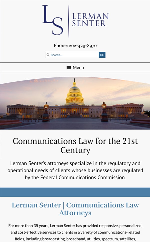 Washington, DC Law Firm Website Design by The Modern Firm